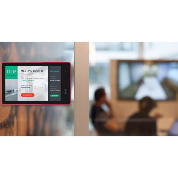 Meeting room display with LED surround status bar