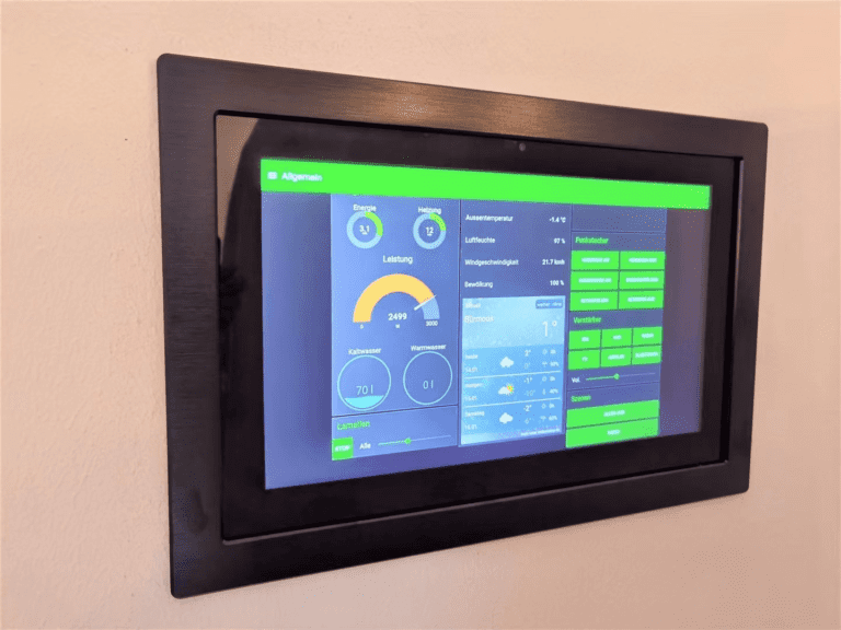 10.1" Android 13 PoE in-wall flush mount touch screen tablet PC