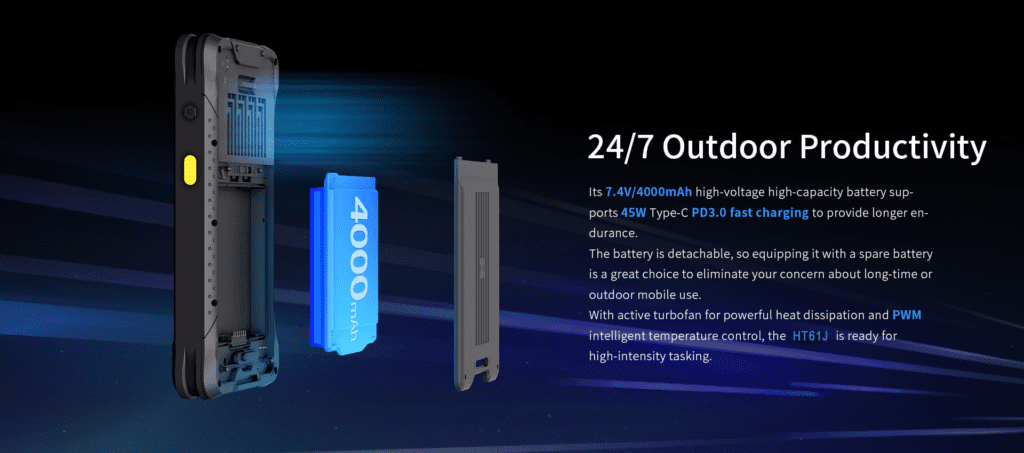 6" Windows 11 Pro handheld mobile data terminal barcode scanner