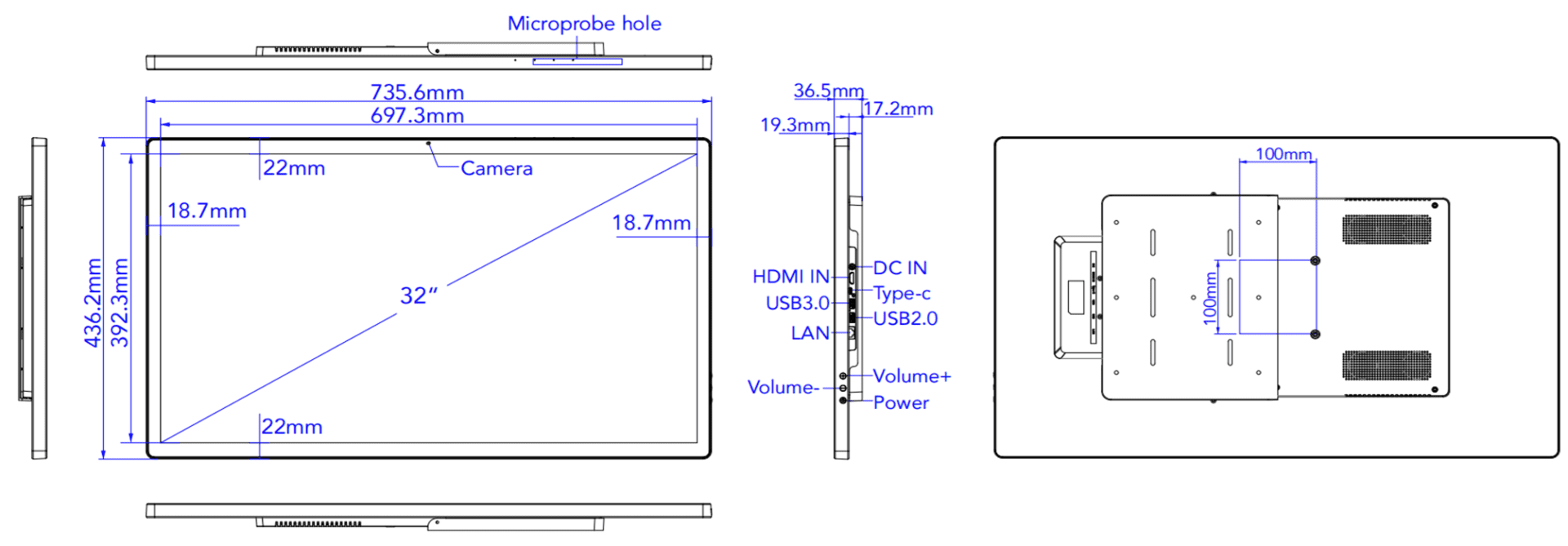 32-inch Android Touch Screen PoE Tablet PC GEEKLAND GKWF3589T