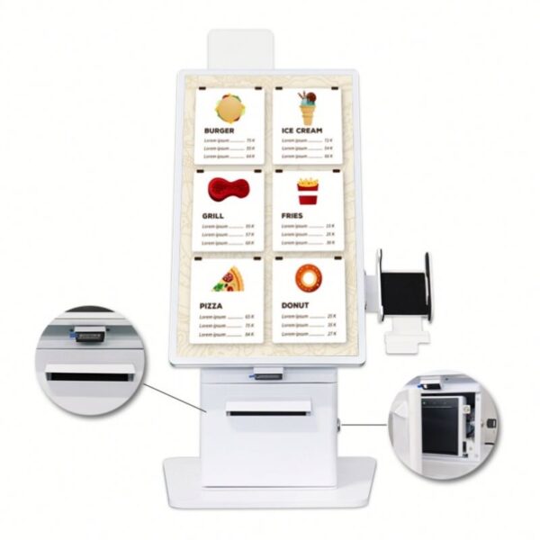 21.5″ Android Self-service Payment Kiosk - countertop / floor stand